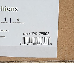 McKesson Back Support Cushion for Wheelchairs and Office Chair, Lumbar Support, Foam, 18 in x 17 in, 4 Count