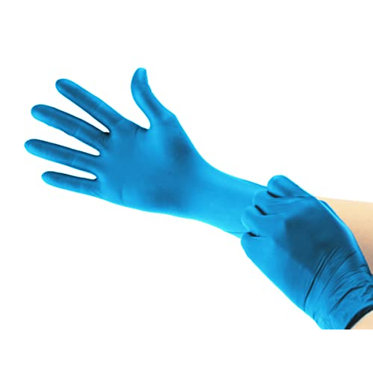 Cranberry USA CR3276 RevoSoft Nitrile Powder Free Exam Gloves, Disposable, 2.8 mil, Blue, Small (Pack of 300)