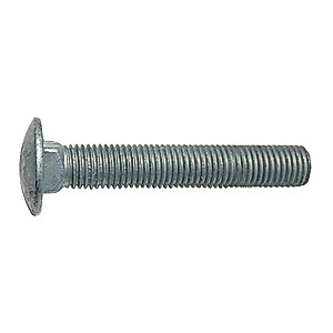 3/8" - 16 x 2-1/2" Carriage Bolt | Round Head| Hot Dip Galvanized | 130pcs Box