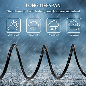 22 Gauge 2 Conductor Electrical Wire, 65.6ft 2pin Conductor Solid Core Wire, 22 AWG Insulated Stranded Hookup Wire, Flexible Extension Electrical Cord for LED Strip, Auto, 12/24 Volt Lighting