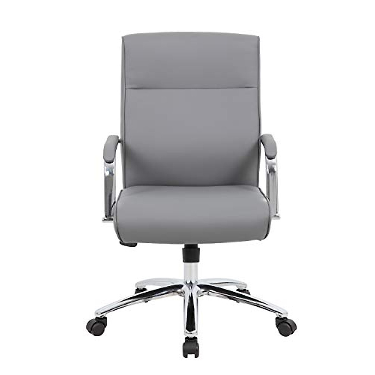 Boss Office Products Chairs Executive Seating, Grey & Be Well Medical Spa Professional Adjustable Drafting Stool with Back, Grey