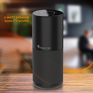 TOUCAN Conference Speakerphone with 4 Built-in Echo-Canceling Microphone | Home Office, Conference Room Meeting Use | Bluetooth Enabled Conference Speaker