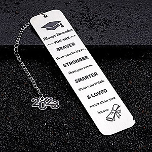 Graduation Gifts for Him Her Class of 2023 Inspirational Bookmark Bulk High School College Grad Gifts for Men Women Nurse Masters Student Boy Girl Son Daughter 2023 Senior Party Gifts