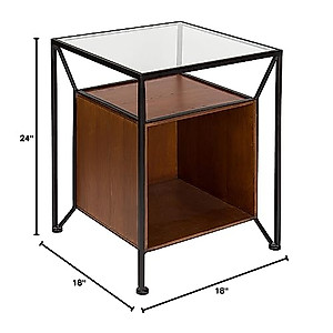 Kate and Laurel Garrod Record Storage End Table