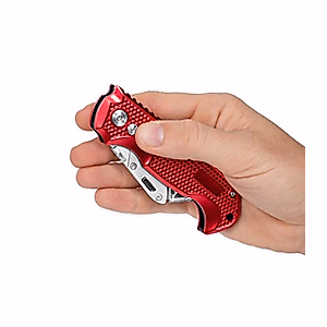 BirdRock Home Premium Utility Knife - Retractable Razor Knife Set - 3 Extra Blade Refills - Box Cutter Locking Razor Knife (Premium Utility Knife - Red)