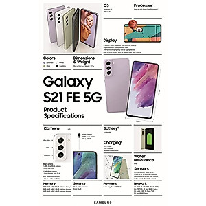 SAMSUNG Galaxy S21 FE 5G 128GB Graphite-Verizon (Renewed)