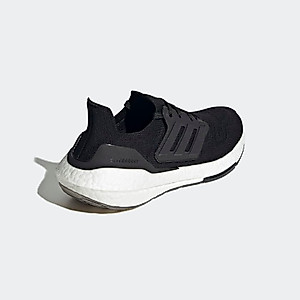 adidas Women's Ultraboost 22 Running Shoes, Black/Black/White, 7.5