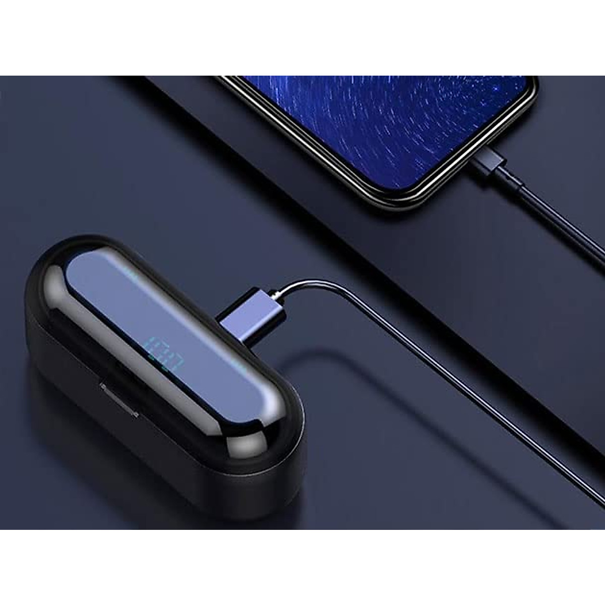 OwensAssetFund Gifts F9 TWS Bluetooth 5.1 Sport Wireless Earbuds with Battery Charging Case