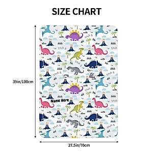 Personalized Little Dinosaur Baby Car Seat Canopy for Babies with Name, Customized Stroller Car Seat Cover for Boys Girls, Minky Nursing Carseat Cover for Breastfeeding, Car Seat Canopies for Newborn