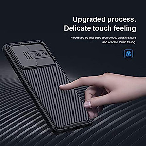 Mangix Galaxy A52 Case with Camera Cover,Galaxy A52 Slim Fit Thin Polycarbonate Protective Shockproof Cover with Slide Camera Cover, Upgraded Case for Samsung Galaxy A52 5G/4G (Black)