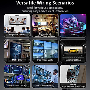 ATZEBE Fiber Optic HDMI Cable 50ft, Fiber HDMI Cable Supports 4K@60Hz, 4:4:4/4:2:2/4:2:0, HDR, Dolby Vision, HDCP2.2, ARC, 3D, High Speed 18Gbps, Slim and Flexible HDMI Fiber Optic Cable