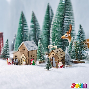 JOYIN Christmas Snow Blanket Roll (15In x 10Ft), 3 Pcs Soft Thick Artificial Snow Blanket, Snow Rolls, Snow Sheets, Fake Snow Cotton Fabric for Holiday Winter Christmas Table Decorations