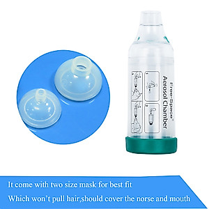 Free-Space Dog Inhaler Spacer,Specifically Designed for Dogs,with Round Shape Silicone Mask,Dog Aerosol Chamber Include 2 Mask for Best Fit(for Dog)