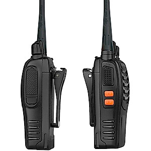Baofeng Long Range Walkie Talkies Two Way Radios with Earpiece 2 Pack UHF Handheld Rechargeable BF-888s Interphone for Adults or Kids Hiking Biking Camping Li-ion Battery and Charger Included