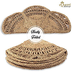 Round Rug 4ft, Seagrass Rug for Area Rugs, Rattan Decor, Boho Carpets and Rugs Living Room and Dining Room Rugs for Under Table, Farmhouse Area Rug, Jute Rug Round, Circle Rug for Wall Decor 4ft