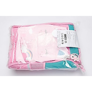 Tanou Girls Rolling Backpack with 6 Wheels, 16 Inch Lightweight Roller Backpacks for Girls Elementary, Carry-on Wheeled Backpack for School Travel, Over 4 Years Old, Pink Purple