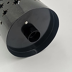 OSALADI Solar Lantern Lights Outdoor, Hanging Projection Ground Lights IP65 Waterproof Hollow- Out Iron Tabletop Lanterns Landscape Light for Garden, Courtyard, Patio, Walkway Home Party Decor