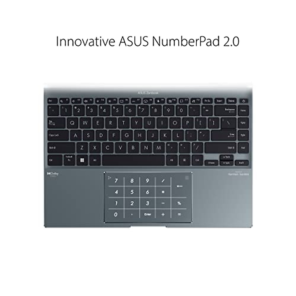 ASUS ZenBook 14X OLED Laptop, 14” 2.8K 16:10 Display, Intel Core i7-12700H CPU, Intel Iris Xe Graphics, 16GB RAM, 1TB SSD, Windows 11 Home, Wi-Fi 6E, Pine Grey, UX5401ZA-PS74