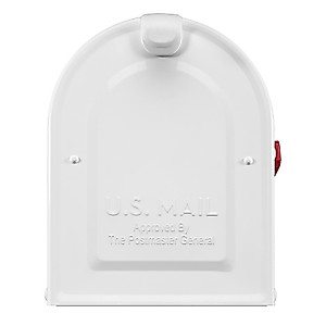 Architectural Mailboxes 7900W-10 MB2 Post Mount Mailbox, Large, White