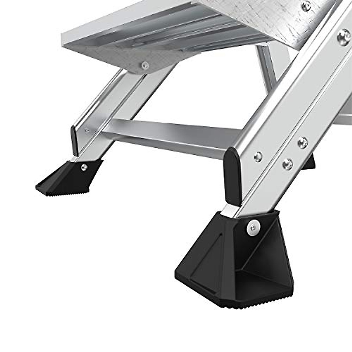 Little Giant Ladders, Jumbo Step, 2-Step, 2 foot, Step Stool, Aluminum, Type 1AA, 375 lbs weight rating, (11902), Silver