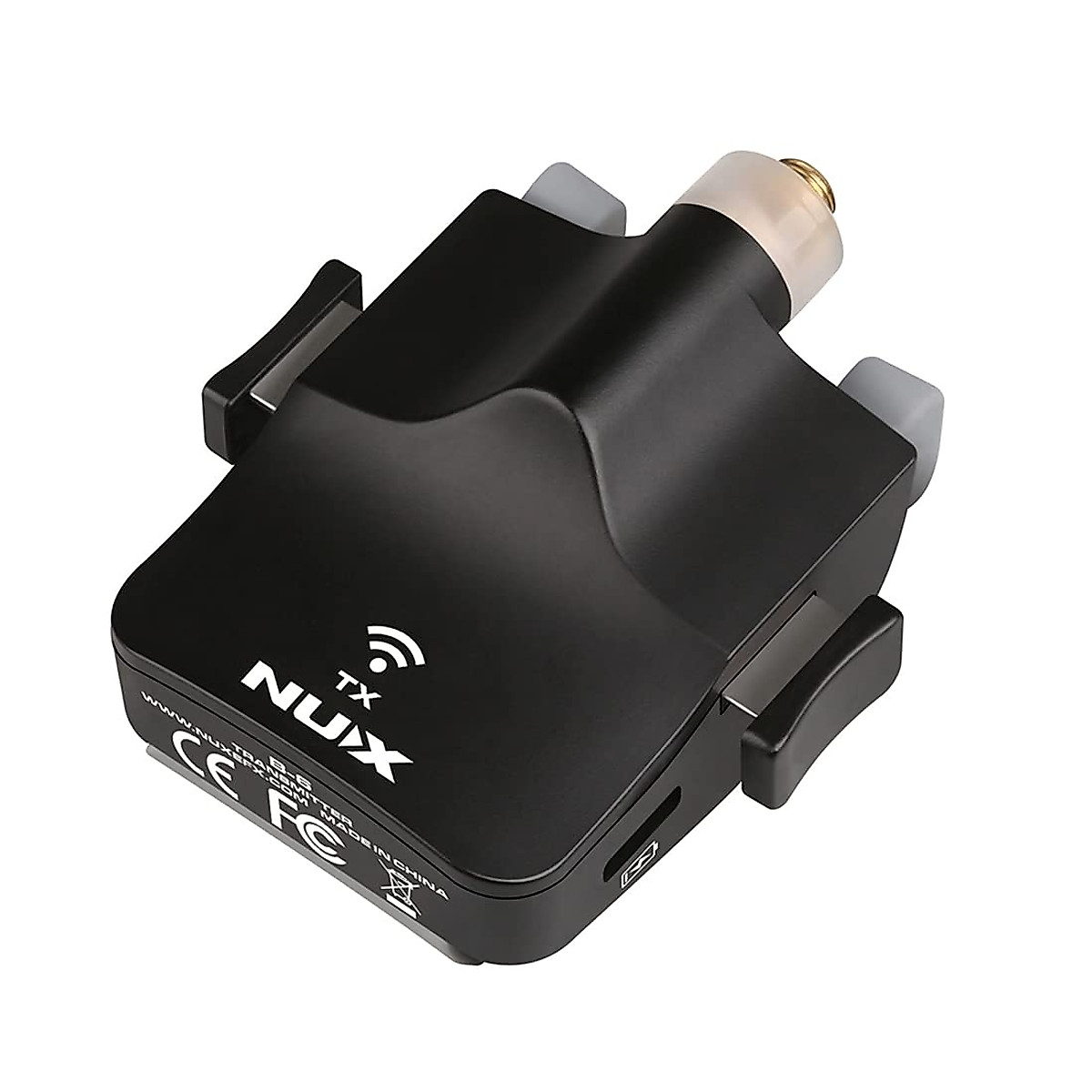 NUX B-6 Saxophone Wireless System with Charging Case,Operation Range of 20 Meters,High-Resolution 24- bit/44.1kHz Audio,2.4GHz Wireless Saxophone Microphone
