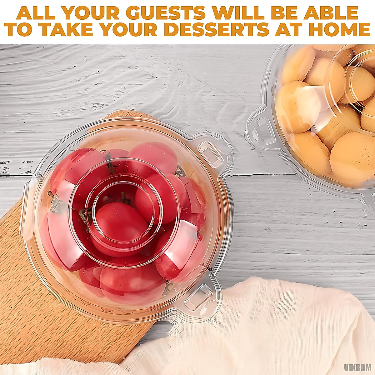 Individual Cupcake Boxes 100Pcs Plastic Container with Lid | Dessert Containers with Lids – Individual Cupcake Containers for Cupcakes & Muffin Storage Container - Plastic Cupcake Holder with Lid