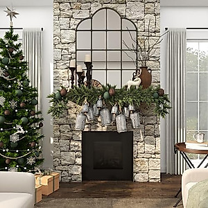 Deco 79 Rustic Metal Cowbell Decorative Bells, 5", 4", 3"H, Silver