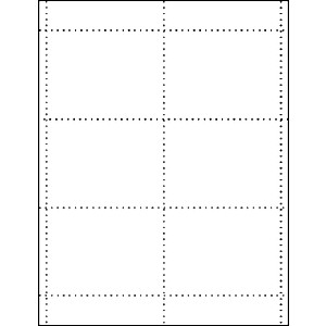 MACO Laser/Ink Jet White Name Tags, 3" x 4", 6 per Sheet, 300 per Box (ML-8520)