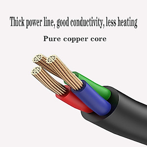 RIGO Power Strip Surge Protector, 3 Outlets, 4 USB Ports, Fireproof Material, UL Certified, 5.5ft Cord, On/Off Switch, White