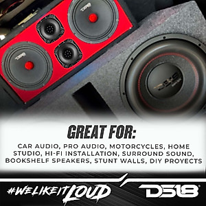 DS18 PRO-TWN2PL 3" High Compression Super Bullet Tweeter with 1" Polyester Voice Coil and Neodymium Magnet Tweeters are The Best in The Pro Audio and Voceteo Market (1 Speaker)