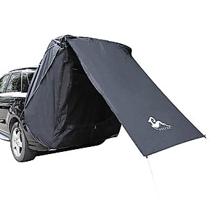 HREFEU SUV Tailgate Shade Awning Tent with Portable Waterproof Storage Bag, Hatchback Tent,Tailgate Shade Awning Tent for Medium to Large SUV Size SUV/Van/MPV/CUV (Large)
