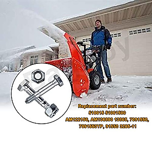 Braveboy 6 Pack Snowblower Shear Bolts 51001500-2-1/8" x 5/16" 51001500 Shear Pins & Nuts Compatible with Ariens 01019500 510015 AM122156 AM1369890 Snow Blower, Fits ST420 ST520 ST732 ST1032 & More