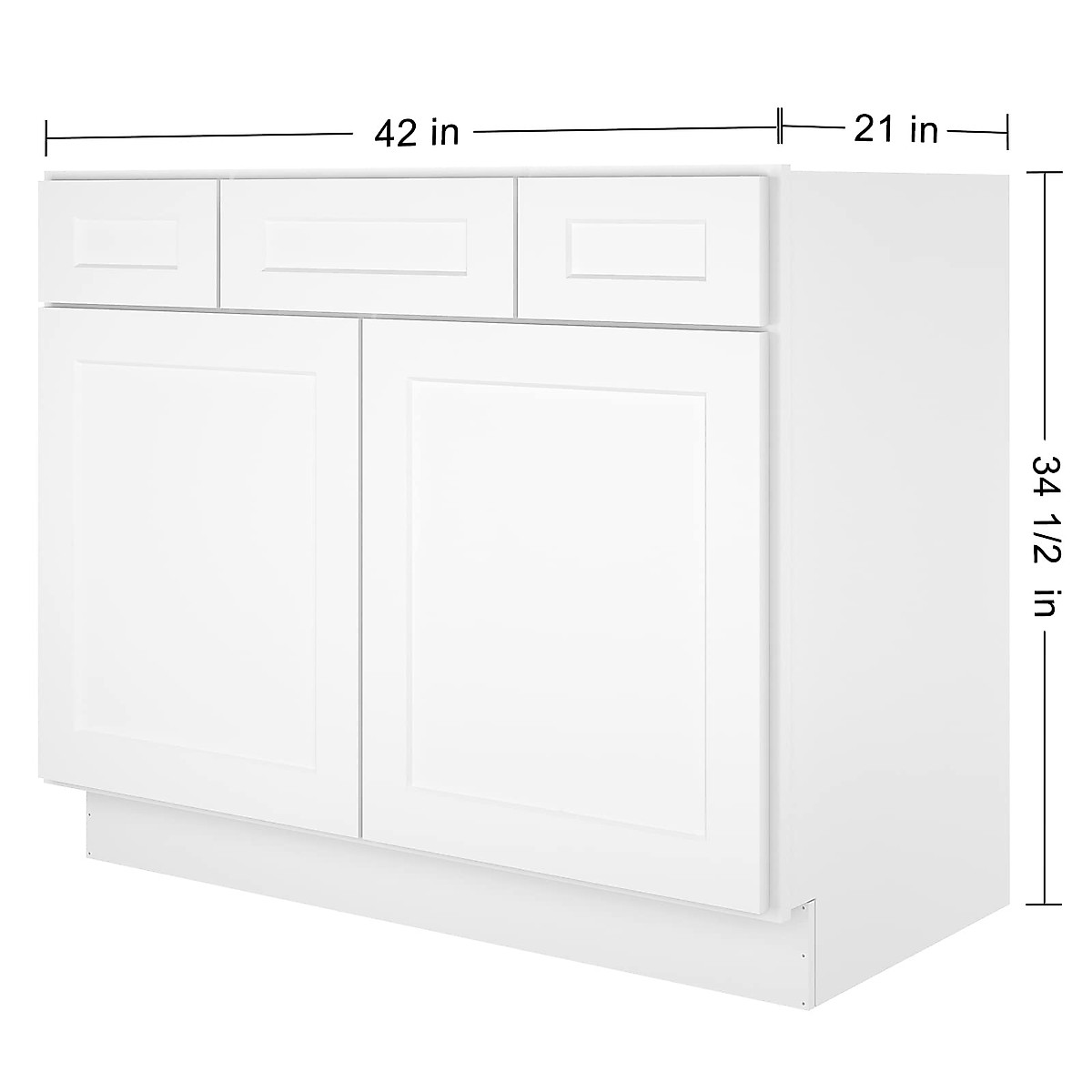 LOVMOR S-VSD42-SW-US-DF, 42" W, Shaker White