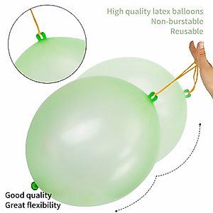 RUBFAC 12 Punch Balloons Punching Balloon Heavy Duty Party Favors For Kids, Bounce Balloons with Rubber Band Handle for Birthday Party