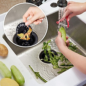 3-1/2 Inch Kitchen Sink Drain Assembly ORB Sink Drain Strainer with Stainless Steel Strainer Basket and Drain Stopper Replacement for Standard Kitchen Sink Drain, Oil Rubbed Bronze1