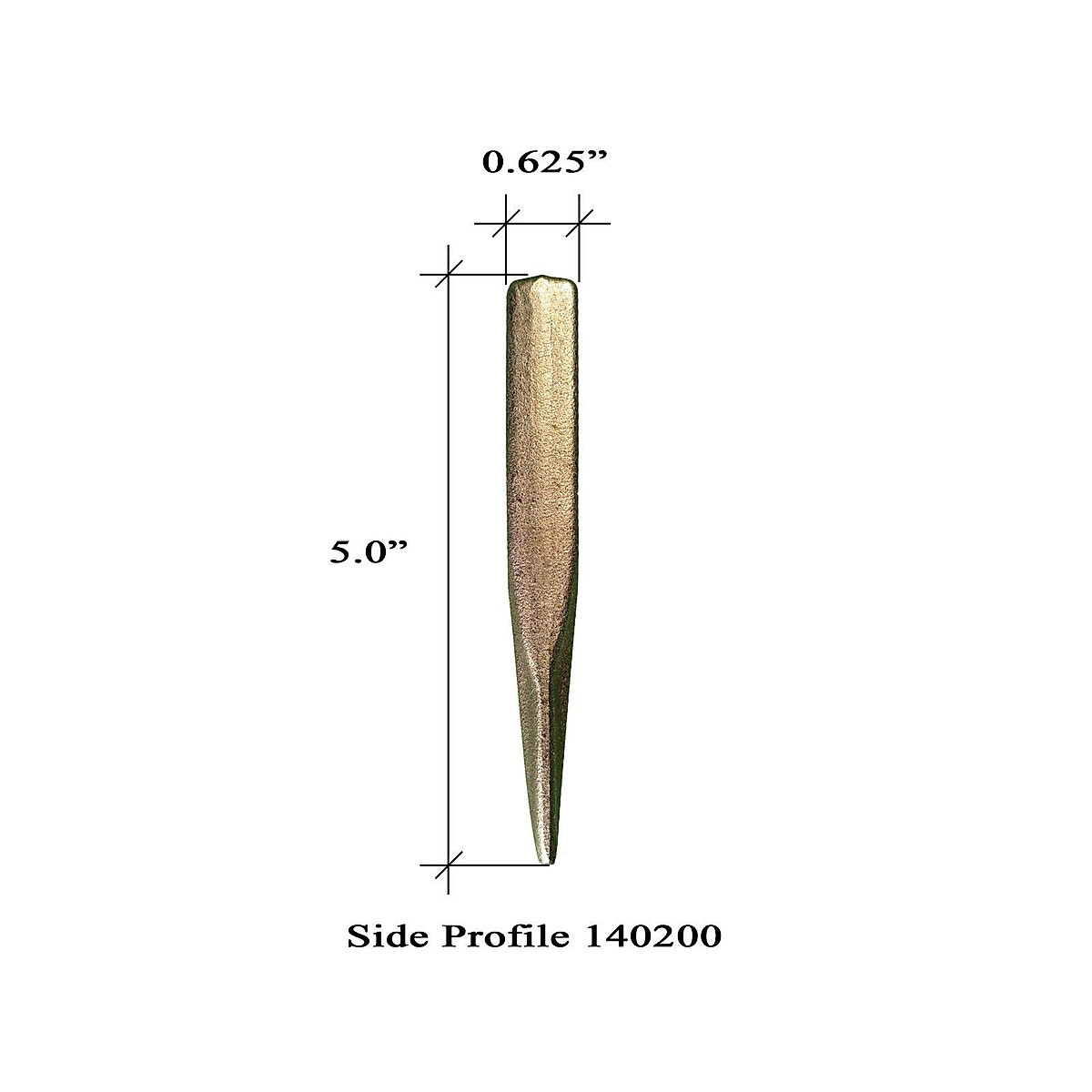 8 Pengo 1650 Fast Lock MD Utility Auger Dirt Teeth - 140200