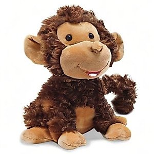 Cuddle Barn - Crackin' Up Coco | Super Soft Animated Twirling Moving Monkey Stuffed Animal Plush Toy | Spins Around Making Monkey Sounds, 10 Inches