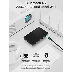 MeLE Fanless Mini PC, Windows 11 Pro Celeron J4125 8GB 256GB,Dual HDMI Micro PC Portable Silent Desktop Computer,Supports Unlocked Bios on Astrophotography Media Office IoT (Quieter2Q/J4125/8GB+256GB)