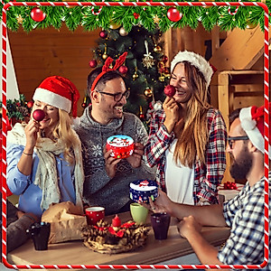 Mumufy 24 Pcs Christmas Cookie Tins 8 Styles Candy Tinplate Retro Tins Candle Tin Storage Containers Metal Cookie Jars Round Nesting Containers for DIY Candles, Dry Storage, Spices, Tea, Candy