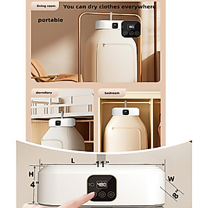 GDXIEDING Portable Clothes Dryer, Mini Portable Dryer Machine for Laundry Apartments and Travel,RV, Home