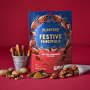 Planters Limited Edition Kettle Cooked Butter Cinnamon Pecans, 5.5 oz Bag