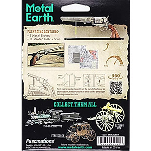 Fascinations Metal Earth Wild West Revolver 3D Metal Model Kit