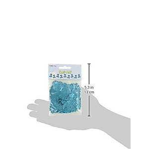 Beistle It’s A Boy Baby Shower Confetti Sprinkles For Gender Reveal Party – 0.5 Ounces Of Metallic Plastic Table Scatter Decor