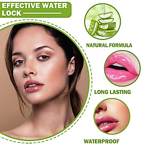 XINGXYUEL 2PCS Aloe Vera Lipstick Magic Color Changing Lip Balm Lip Gloss Long Lasting Moisturizing Gloss Lip Stain for Women Temperature Color Changing Jelly Lipstick Set