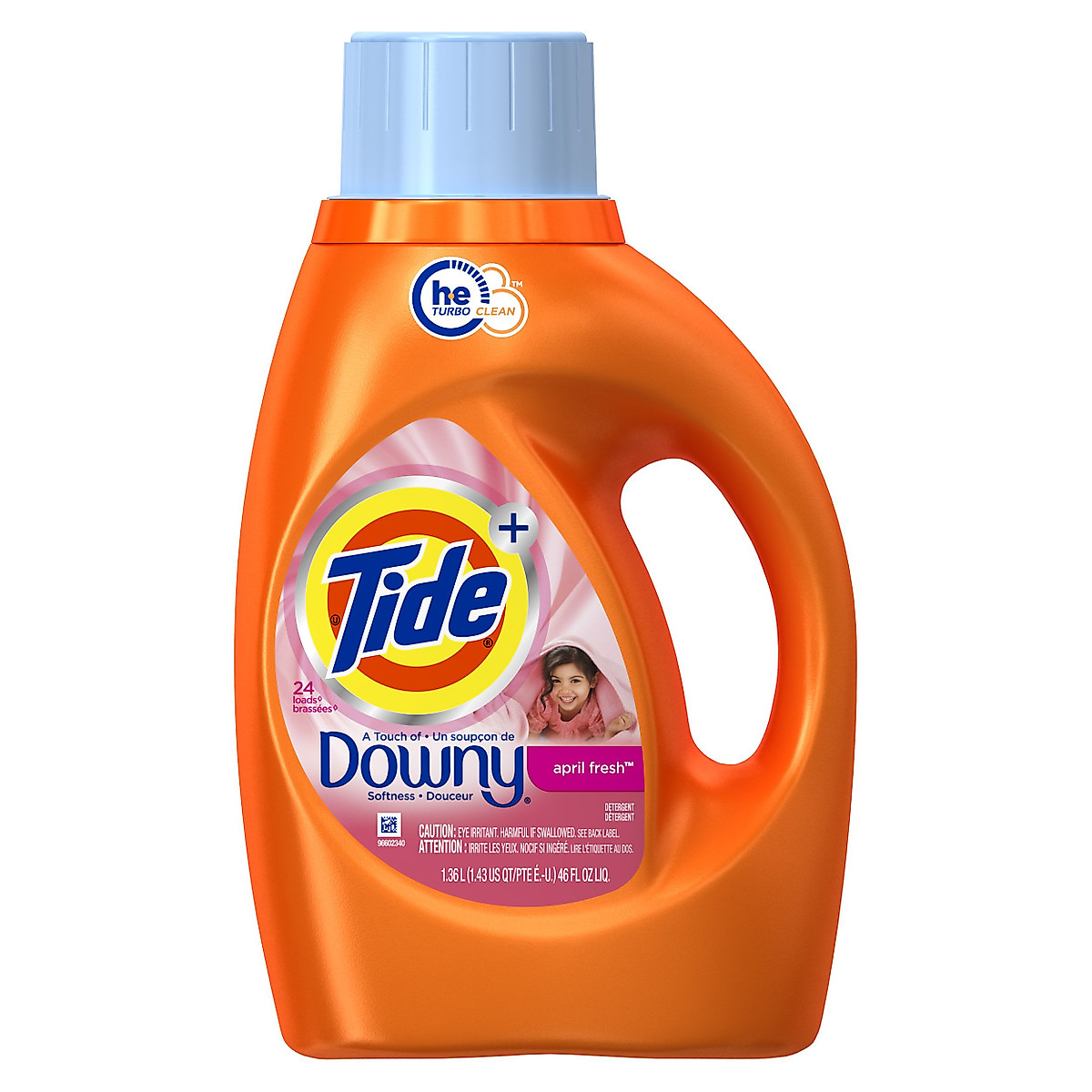 Tide Plus a Touch of Downy High Efficiency Liquid Laundry Detergent - 46 oz - April Fresh - 2 pk