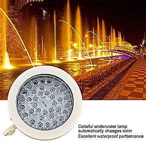 RvSky Garden Supplies 130mm 36LED 24V Underwater Lamp Light for Courtyard Fountain Landscape Lighting Decoration
