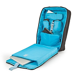 SLAPPA Pivot Expandable 18.4" Laptop Backpack + Shoulder bag - Checkpoint Friendly - Fits 17", 18" and 18.4" Laptops