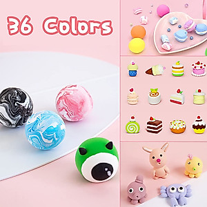 36 Colors Air Dry Clay,Magic Modeling Clay with Tools,Ultra Light DIY Modeling Clay for Kids,Children,DIY Crafts,Creative Art Crafts