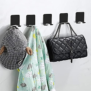 Waterproof Razor Holder for Shower,Adhesive Hooks Heavy Duty Stick on Wall Hooks Towel Hooks Door Hooks Stainless Steel Plug Hooks Adhesive Holders for Hanging Clothes Kitchen Bathroom Hook 2 Pack