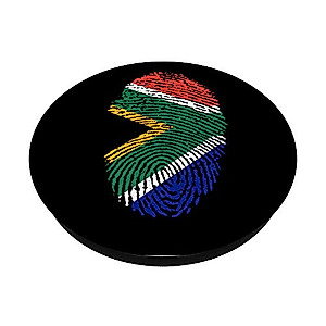 South Africa Fingerprint African Men Women Gift PopSockets Grip and Stand for Phones and Tablets